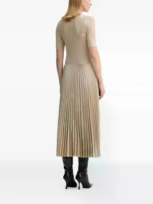 BOSS Ribbed Pleated Skirt Dress