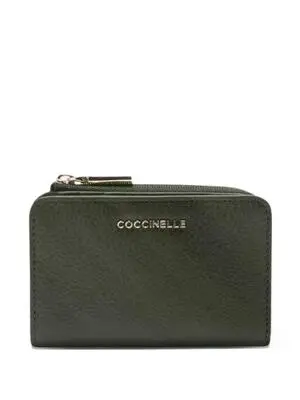 COCCINELLE Leather Zip Wallet - Green