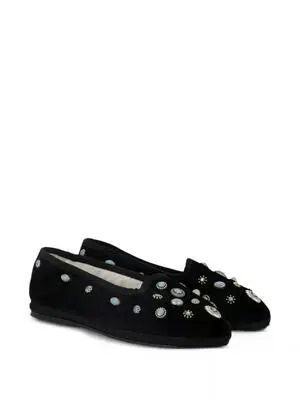 FORTELA Frutate Friulane Suede Loafers - Black