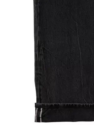FORTELA Five Pocket Selvedge Jeans - Black