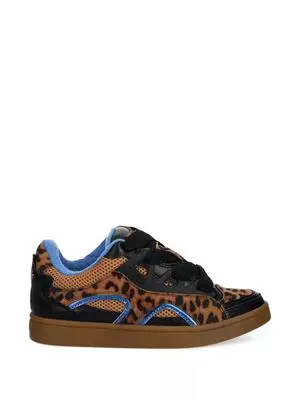 BUFFALO Leopard Print Lace-up Sneakers