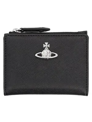VIVIENNE WESTWOOD Card Holder With "orb" Detail - Black