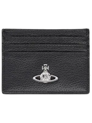 VIVIENNE WESTWOOD Flat" Card Holder - Black