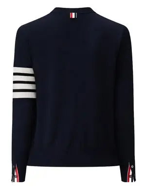 Thom Browne Virgin Wool Cardigan - Blue