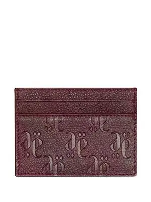 PLACE OF ËLMS Logo-embossed Cardholder - Red