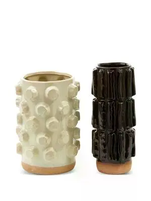 POLSPOTTEN Structure Textured Ceramic Vase