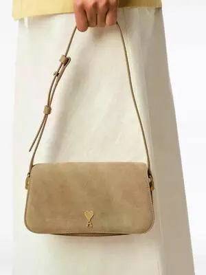 Ami Suede Paris Paris Shoulder Bag