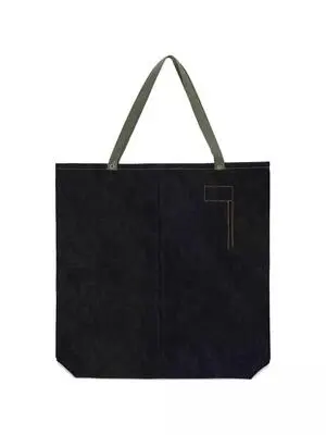 FORTELA Tote Bag With Patch Detail - Black