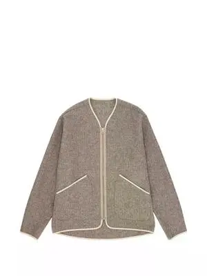 FORTELA Herringbone Sherpa Jacket - Neutrals