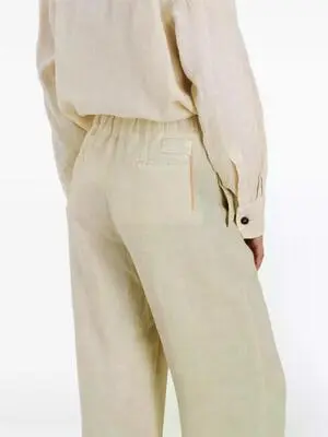 FORTELA Drawstring Wide Leg Trousers - Neutrals