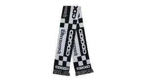 Comme Des Garçons Gdragon Ubermensch Check Football Scarf - White/black