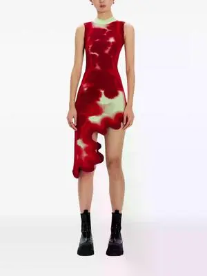Ph5 Tie-dye Sleeveless Midi Dress - Red