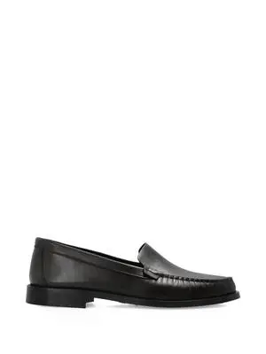 AeydĒ Arthur Topstitched Leather Loafers