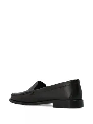 AeydĒ Arthur Topstitched Leather Loafers