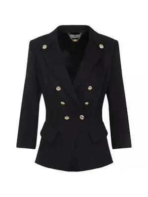 Elisabetta Franchi Button Double-breasted Jacket - Blue