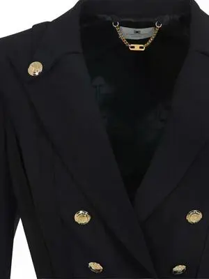 Elisabetta Franchi Button Double-breasted Jacket - Blue