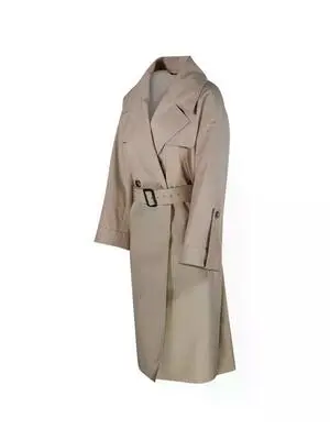 Max Mara Belted Double-breasted Coat - Neutrals