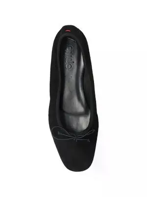 AeydĒ Bow-detail Ballet Flats - Black