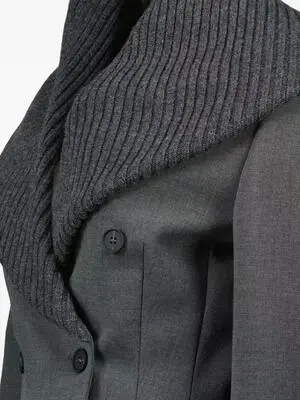 DIESEL® Button Shawl Collar Cropped Jacket