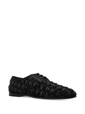 Dolce & Gabbana Embellished Lace-up Derby Shoes