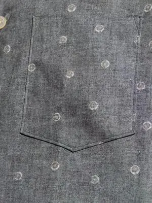 Eleventy Collared Polka Dot Shirt - Grey