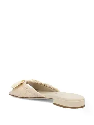 Prada Bow-embellished Sandals - Neutrals