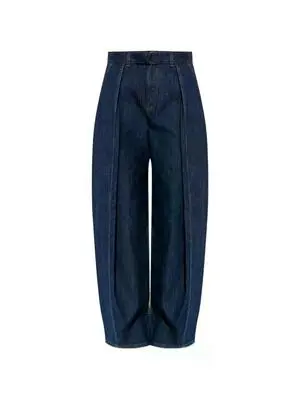 Loewe Belted Pleated Wide-leg Jeans