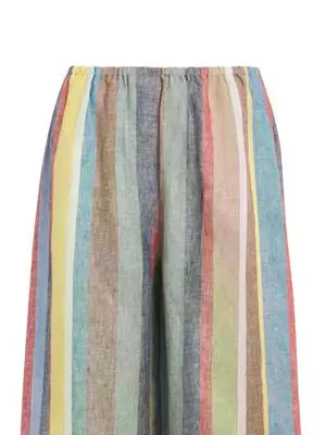 Staud Striped Linen Trousers
