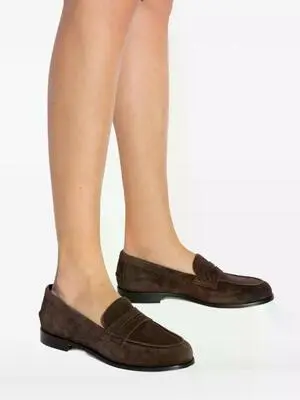 AeydĒ Suede Penny Loafers