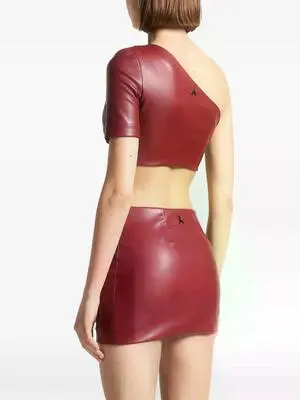 Manière De Voir Curved Hem Crop Top