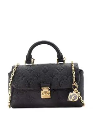 LOUIS VUITTON Madeleine Nano Satchel Monogram Empreinte Leather - Black