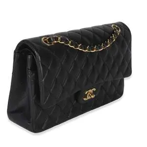 Chanel Quilted Lambskin Classic Double Flap Handbag