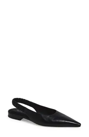 Rag & Bone Mercer Pointed Toe Slingback Flat - Black