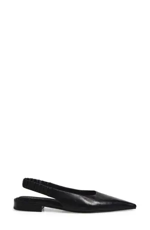 Rag & Bone Mercer Pointed Toe Slingback Flat - Black