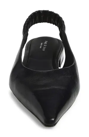 Rag & Bone Mercer Pointed Toe Slingback Flat - Black