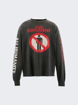 SAINT MXXXXXX The Judgment Long Sleeve Tee - Black