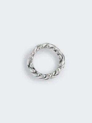 Bottega Veneta Intreccio Sterling Ring