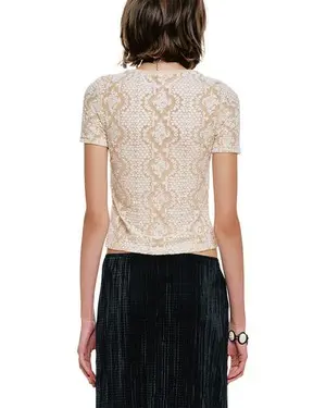 Anna Sui Victorian Lace Combo T-shirt