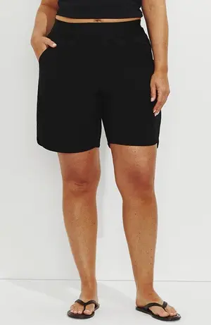 LANDS' END 9" Quick Dry Board Shorts - Black