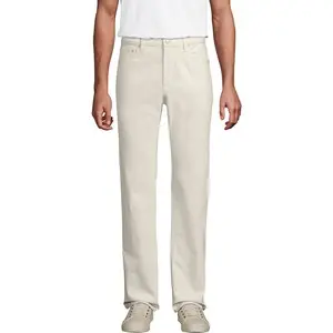 LANDS' END Classic Fit Stretch Jean Undyed Natural