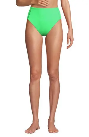 LANDS' END High Waisted Bikini Bottom - Crisp Mint