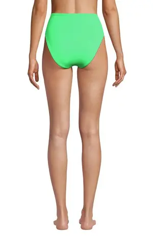 LANDS' END High Waisted Bikini Bottom - Crisp Mint