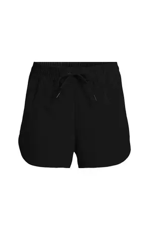 LANDS' END Woven Packable 3" Dolphin Hem Cover-up Shorts