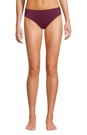 LANDS' END Hipster Bikini Bottom - Burgundy Spritz