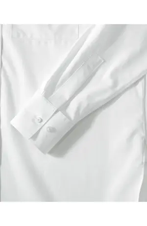 LANDS' END Poplin Extra Long Tunic - White