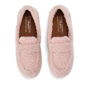 DEARFOAMS Hazel Teddy Loafer - Pale Mauve
