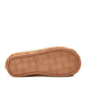 DEARFOAMS Rosie Furry Icon Clog Slipper - Latte