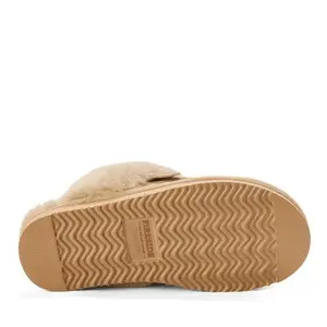 DEARFOAMS Fireside Melville Shearling Scuff Slipper - Sand