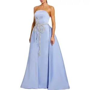 Mac Duggal Strapless Gown - Powder Blue