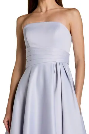 Mac Duggal Satin Strapless A-line Ballgown
